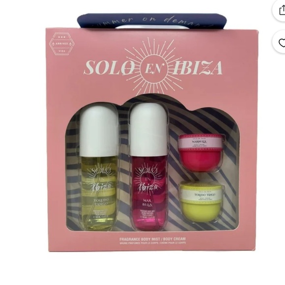 Bath & Body | Solo En Ibiza Fragrance Body Mist Body Cream 4 Pc Gift ...